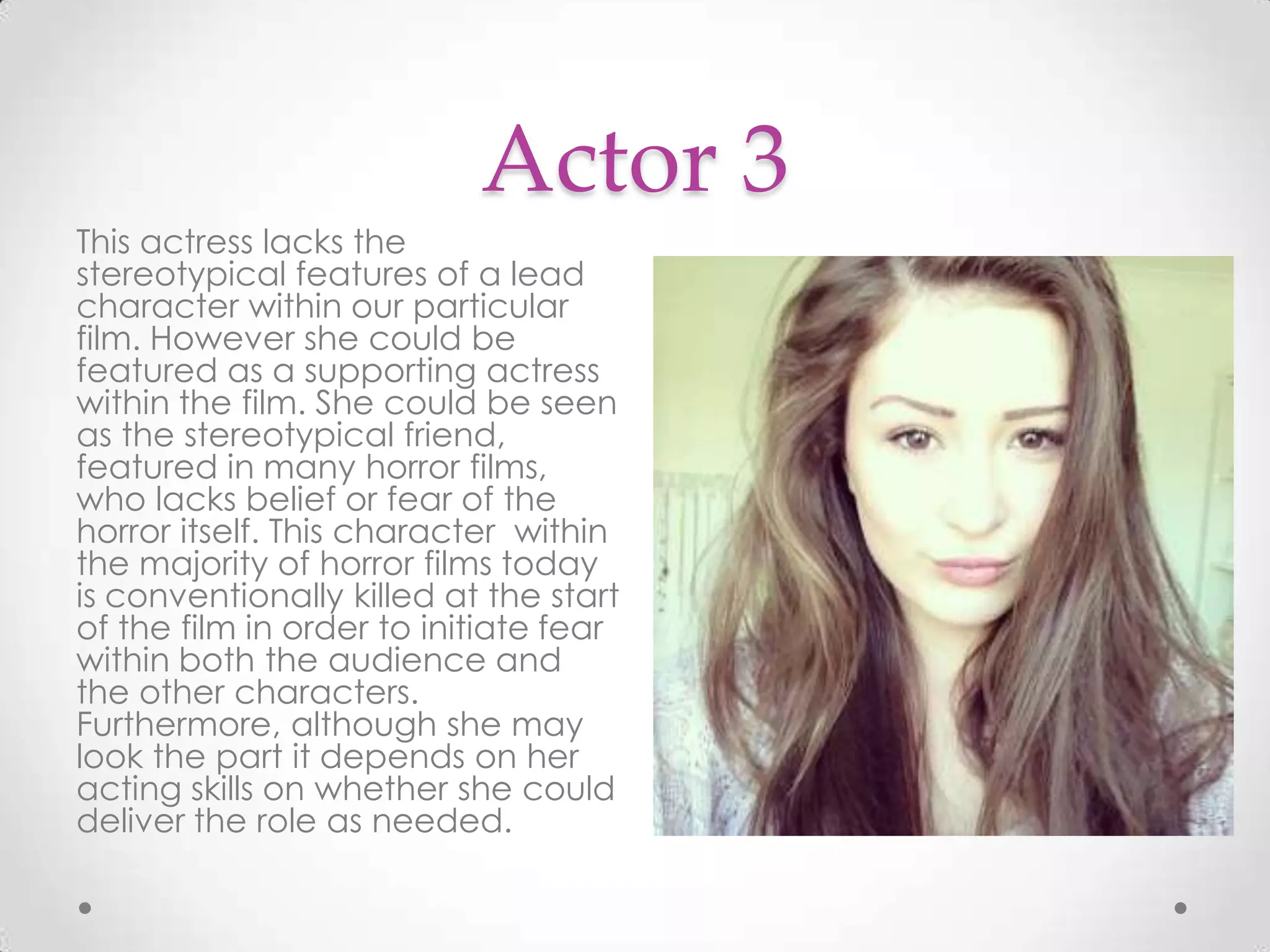 Potential Actors | PPT