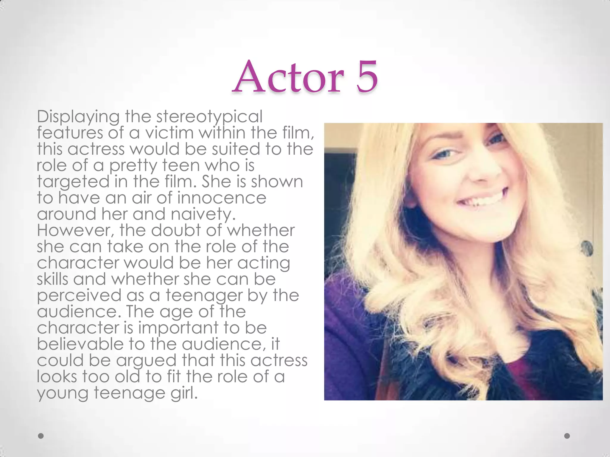 Potential Actors | PPT