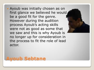 Potential Actors and Actresses | PPTX | Video Production | Content Production