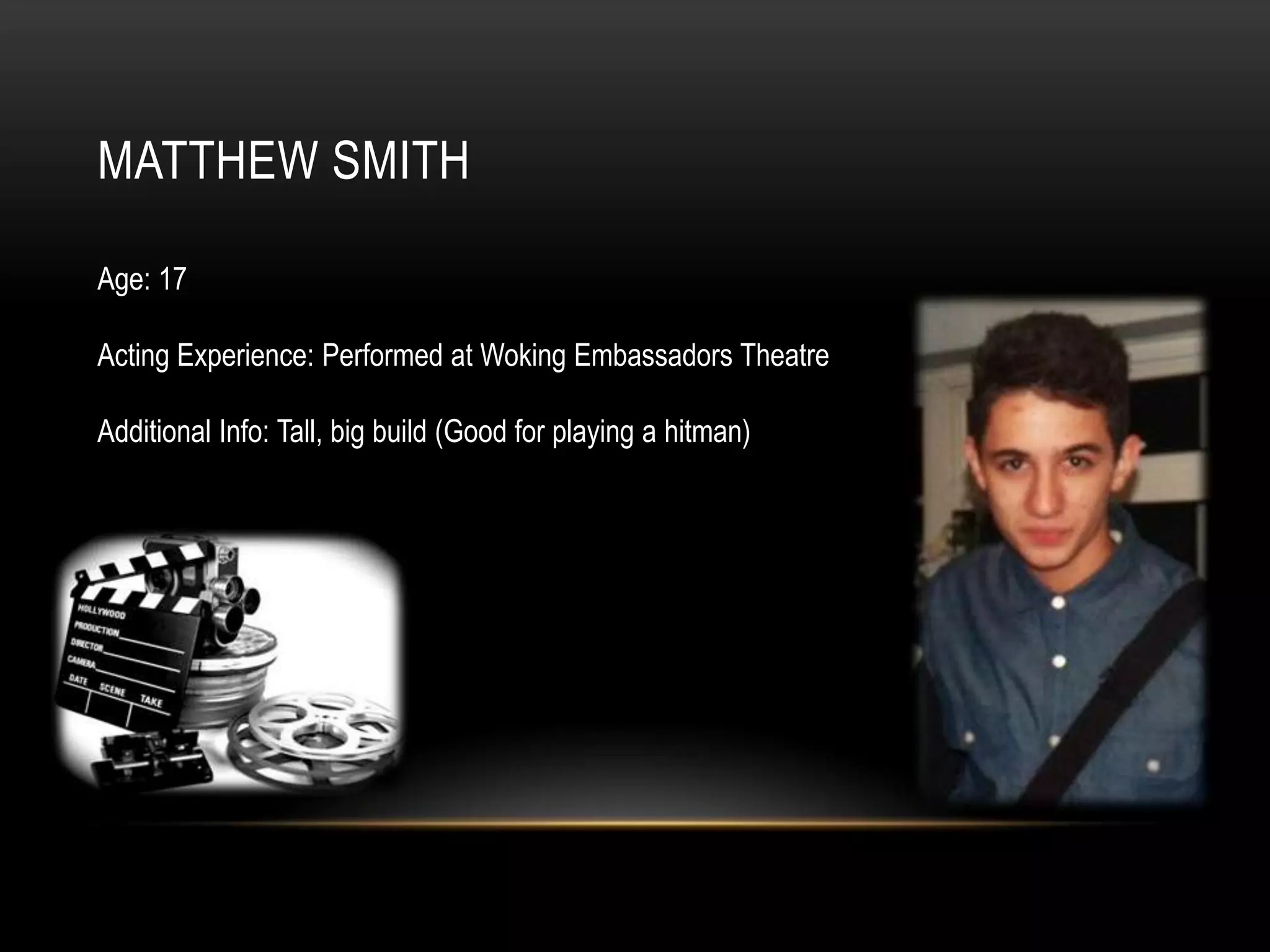 Potential actors profiles | PPTX