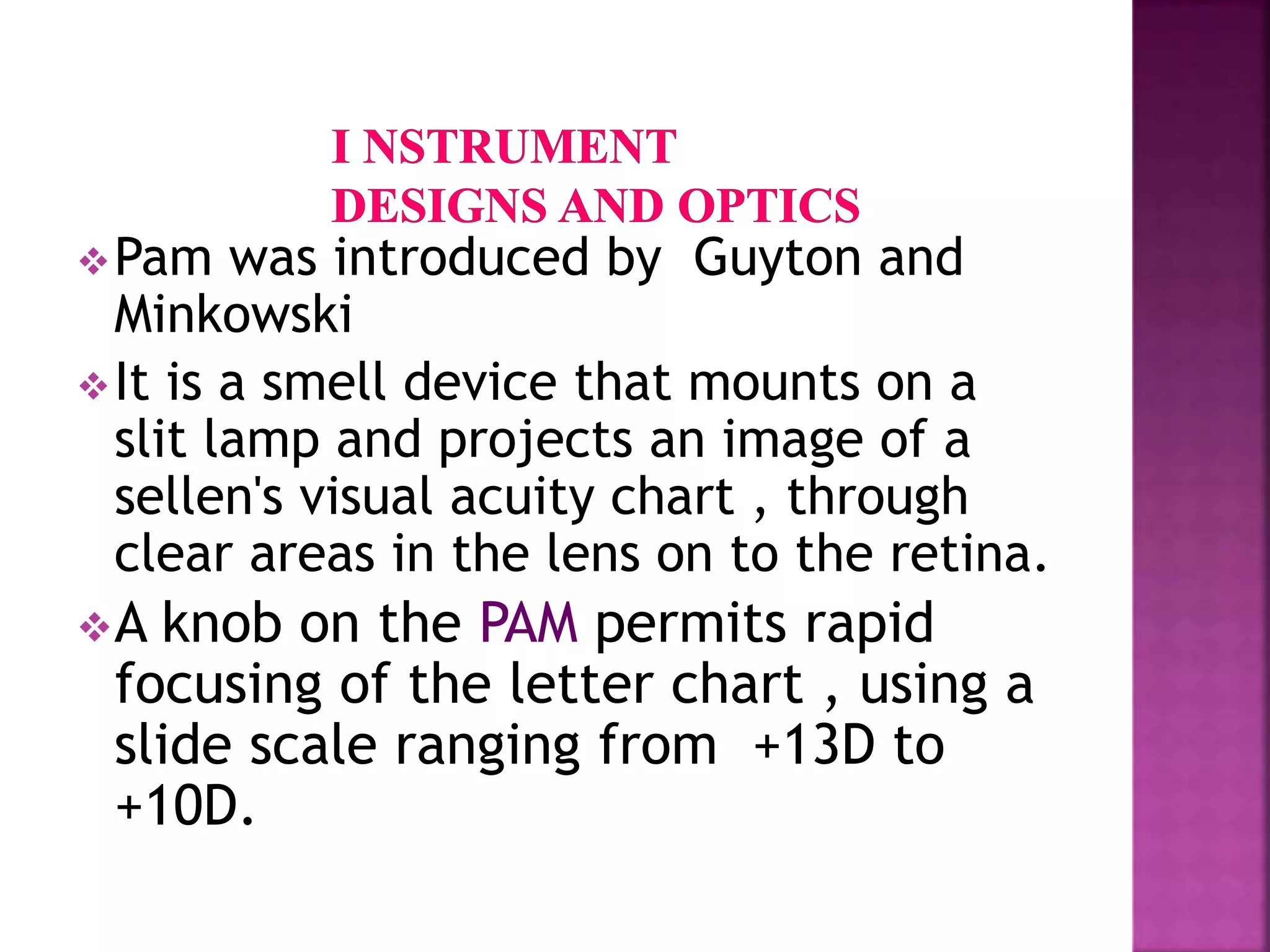 Potential acuity meter | PPTX