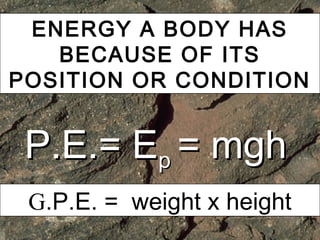 Potential and kinetic energy | PPT