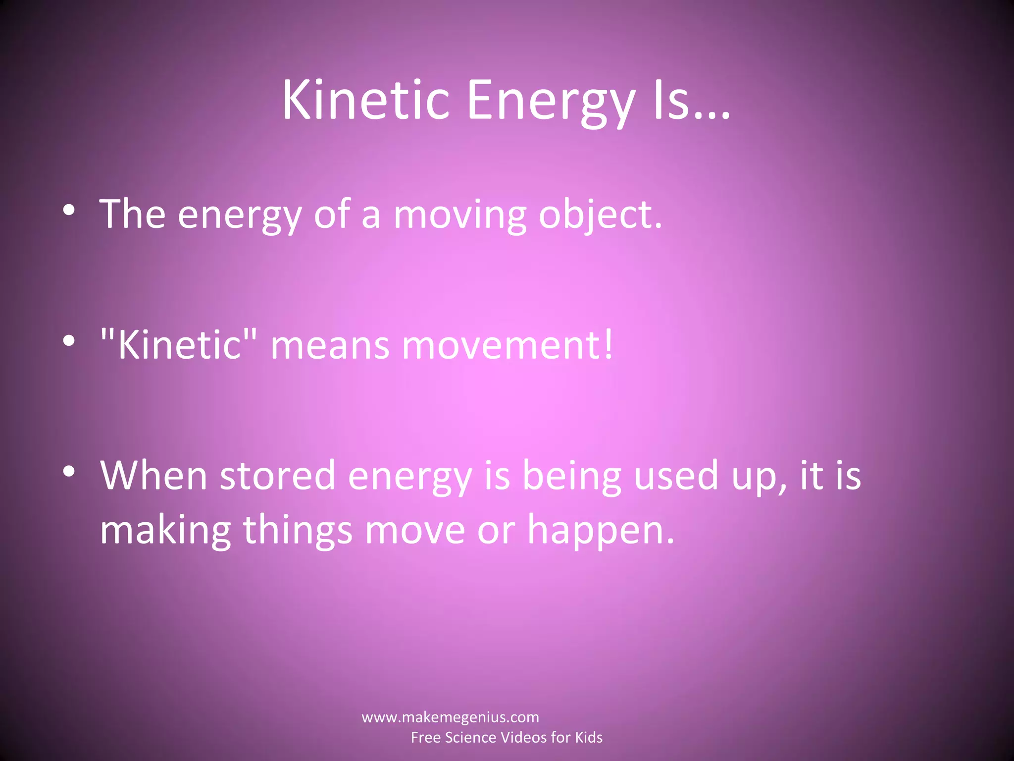 Potential and kinetic energy | PPT