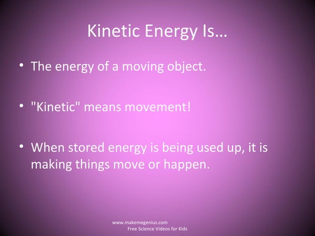 Potential and kinetic energy | PPT