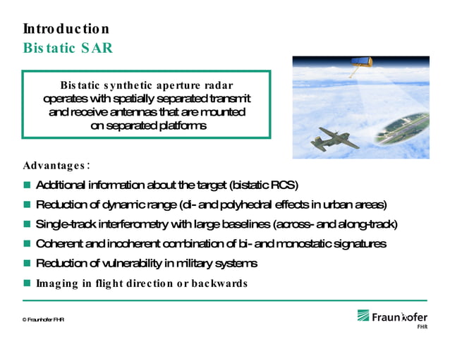 Mo4 L09 Potential And Limitations Of Forward Looking Bistatic Sar Ppt