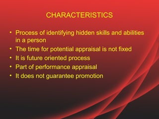 Potential appraisal | PPT