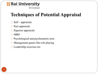 Potential appraisal - Principles of Human Resource Management | PPTX ...