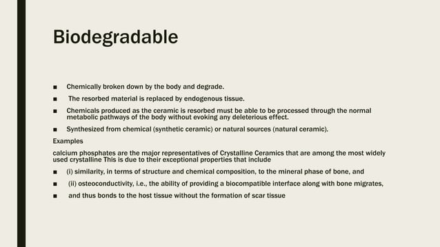 Potential biomaterial | PPTX