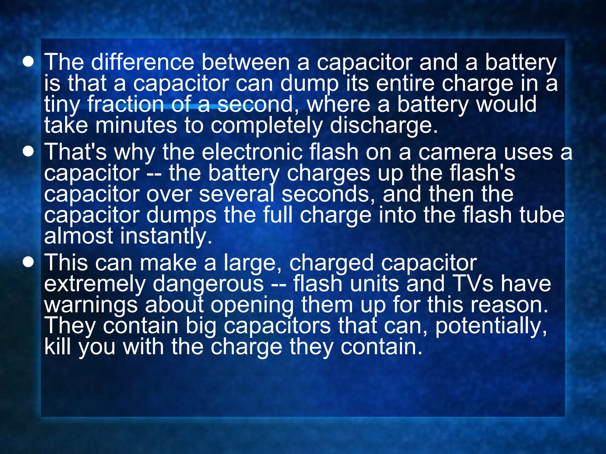Potential Difference & Capacitance | PPT
