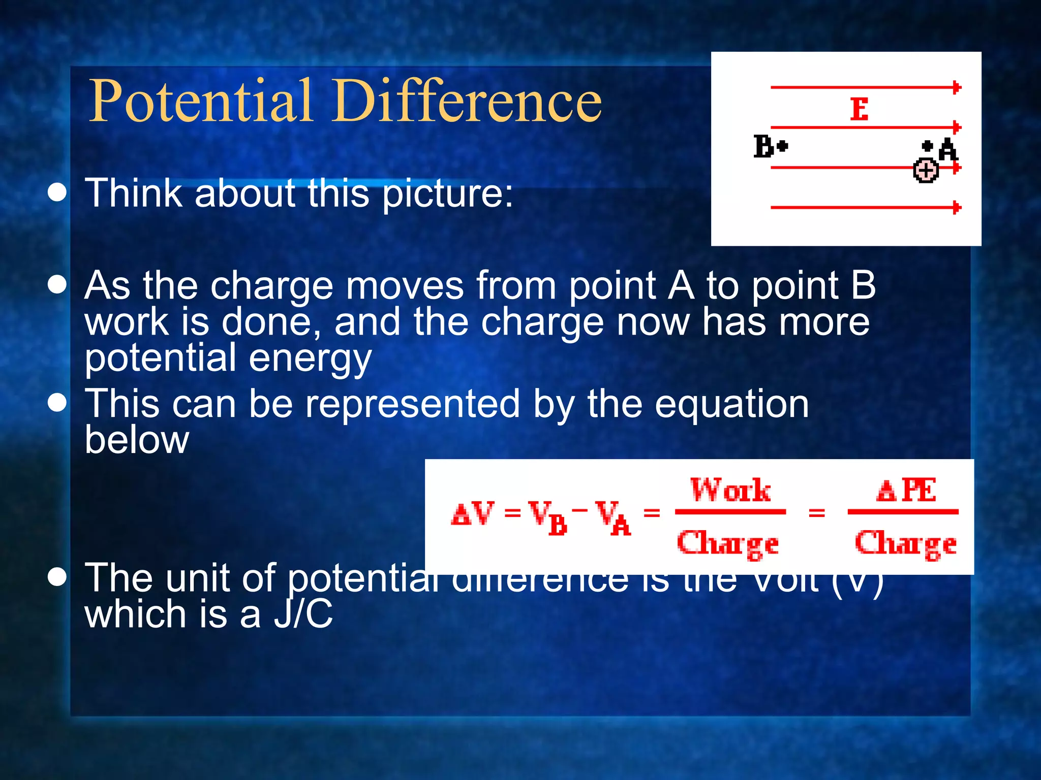 Potential Difference & Capacitance | PPT | Chemistry | Science