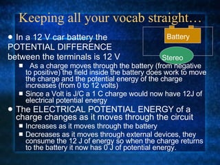 Potential Difference & Capacitance | PPT | Chemistry | Science