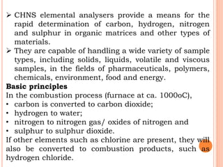 Potential elemental impurities ,chns analyser | PPTX