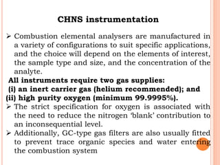 Potential elemental impurities ,chns analyser | PPTX