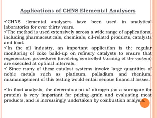 Potential elemental impurities ,chns analyser | PPTX