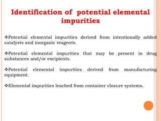 Potential elemental impurities ,chns analyser | PPTX