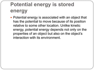 Potential energy | PPTX