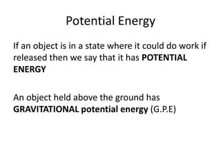 Potential energy | PPTX