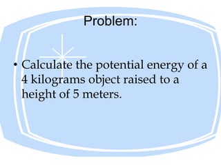 Potential energy | PPTX