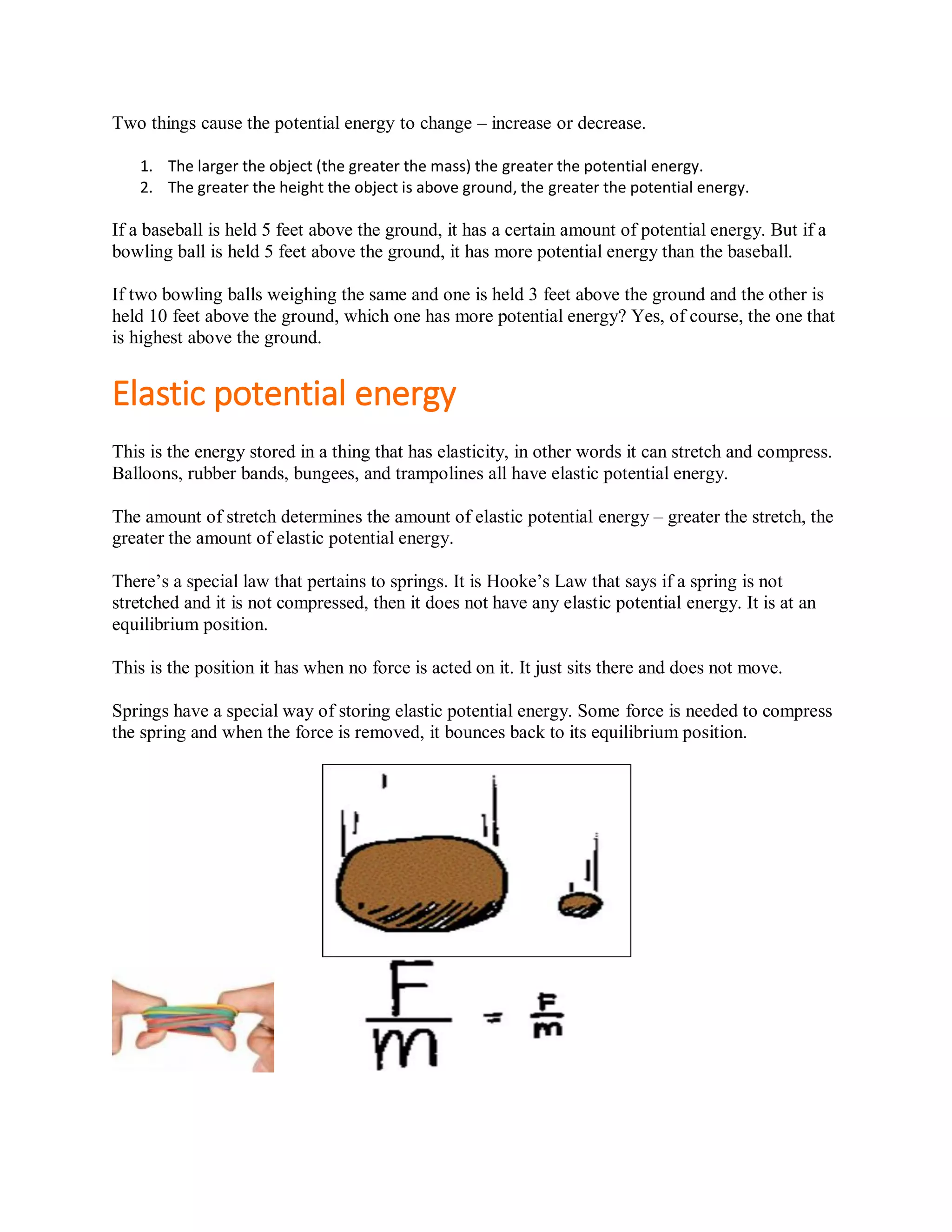 Potential energy | PDF