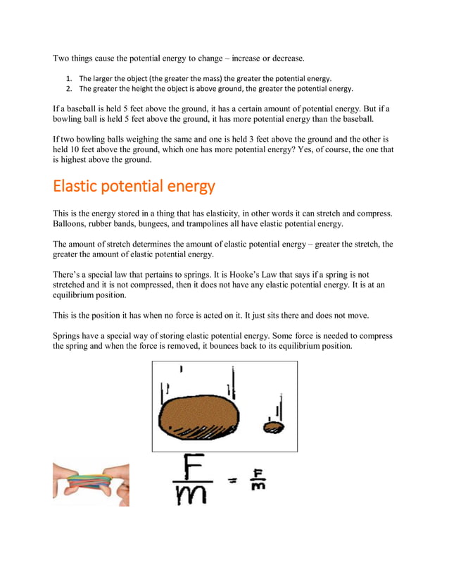 Potential energy | PDF | Physics | Science