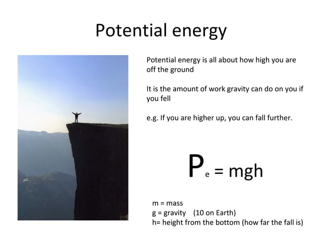Potential Energy And Kinetic Energy | PPT