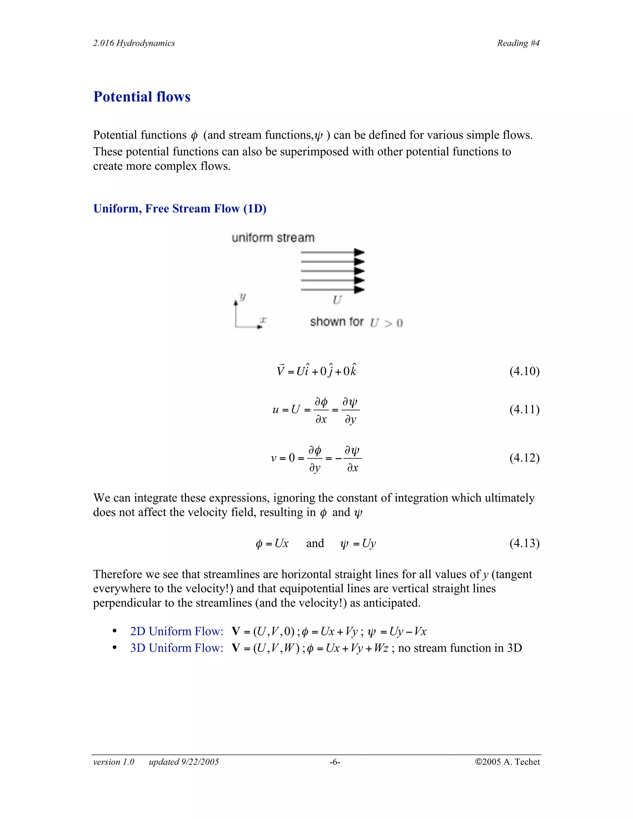 Potential flow | PDF