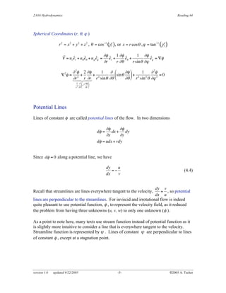 Potential flow | PDF