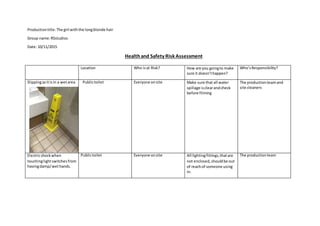 Potential hazards | PPT