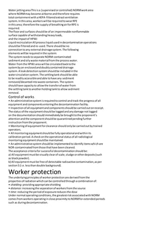 Potential health hazard associated with handling pipe used in oil and ...