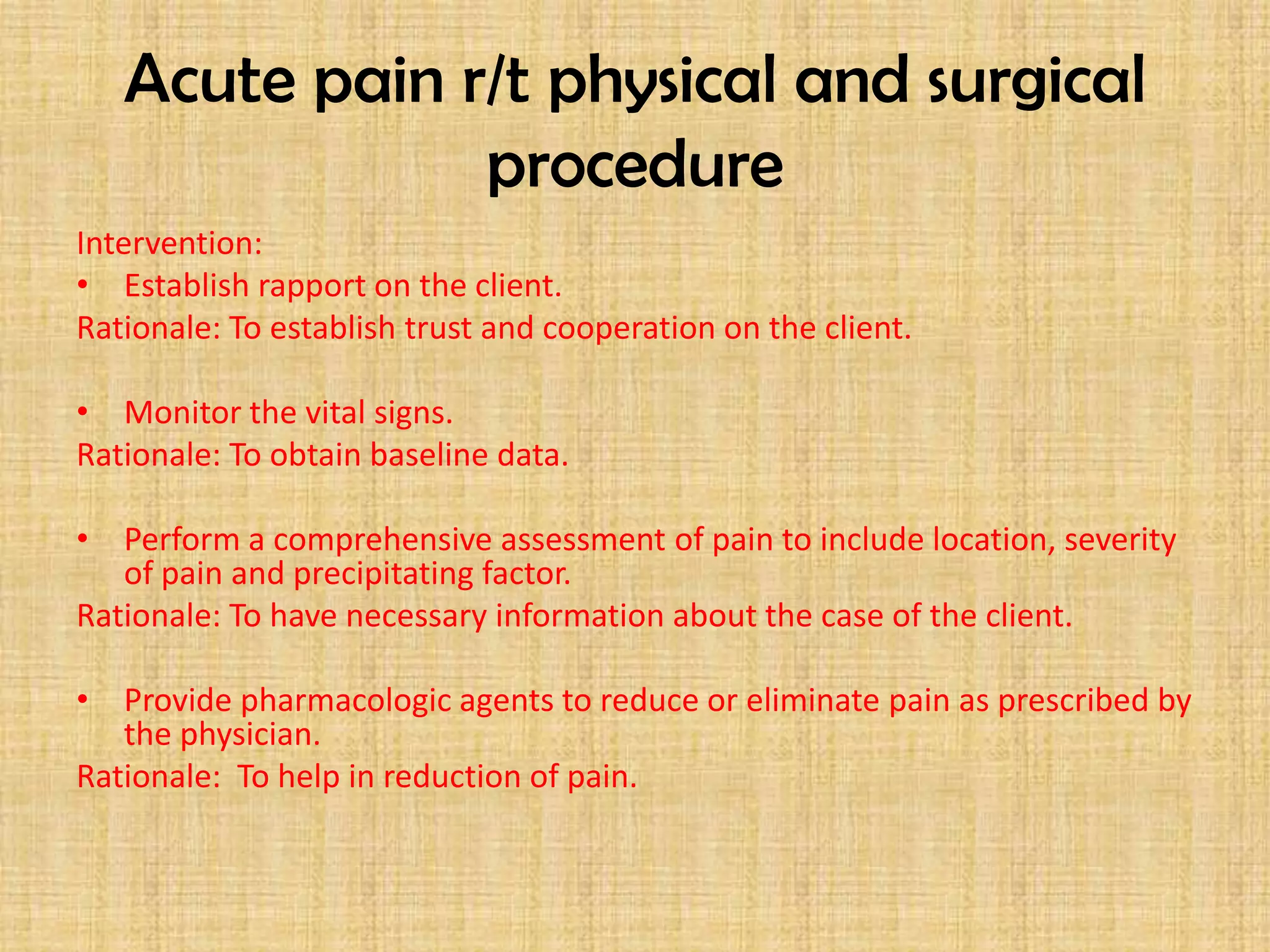 Potential nursing diagnosis | PPTX