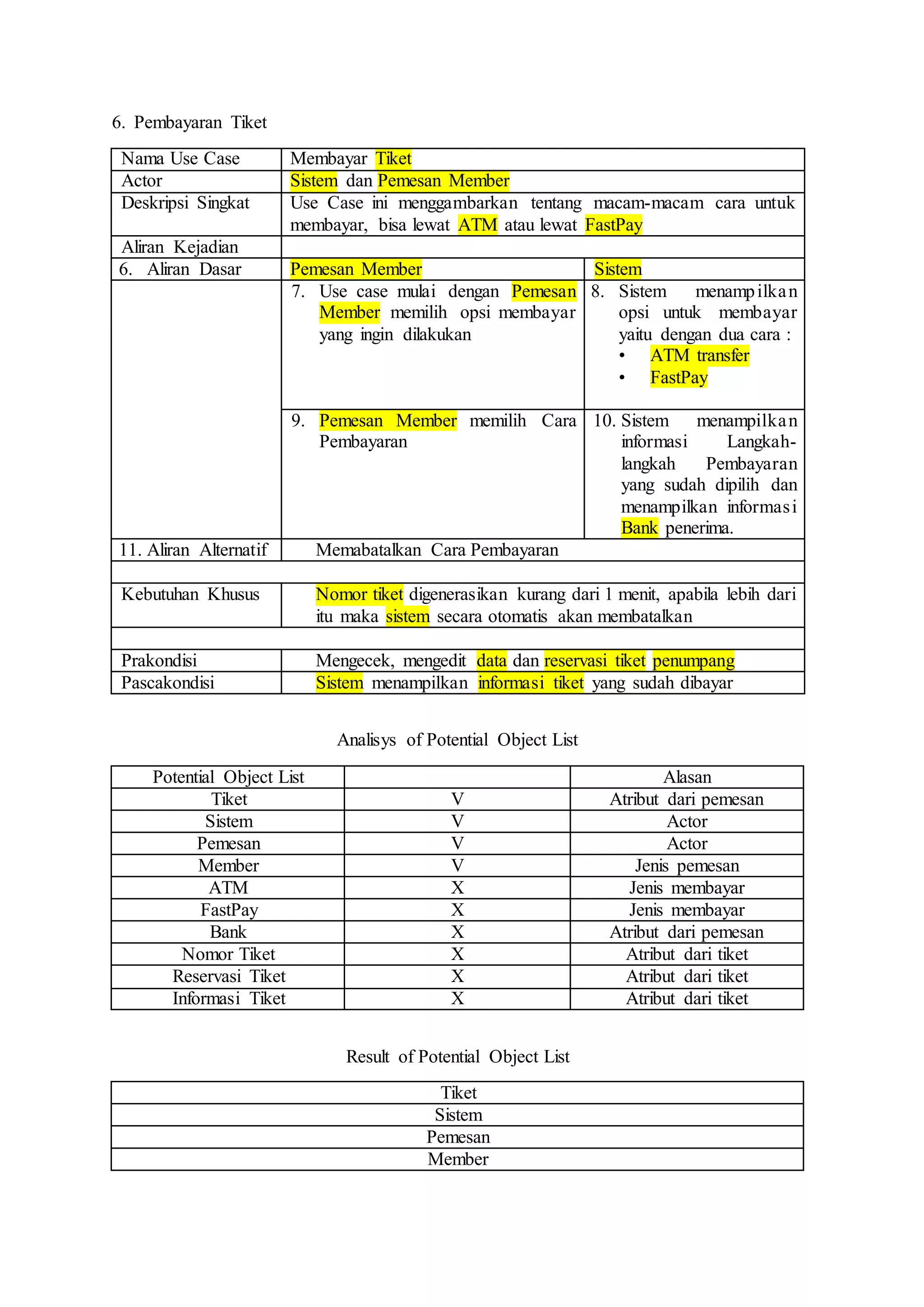 Potential object list fix | PDF