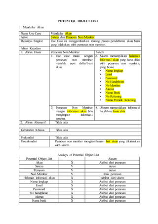 Potential object list fix | PDF