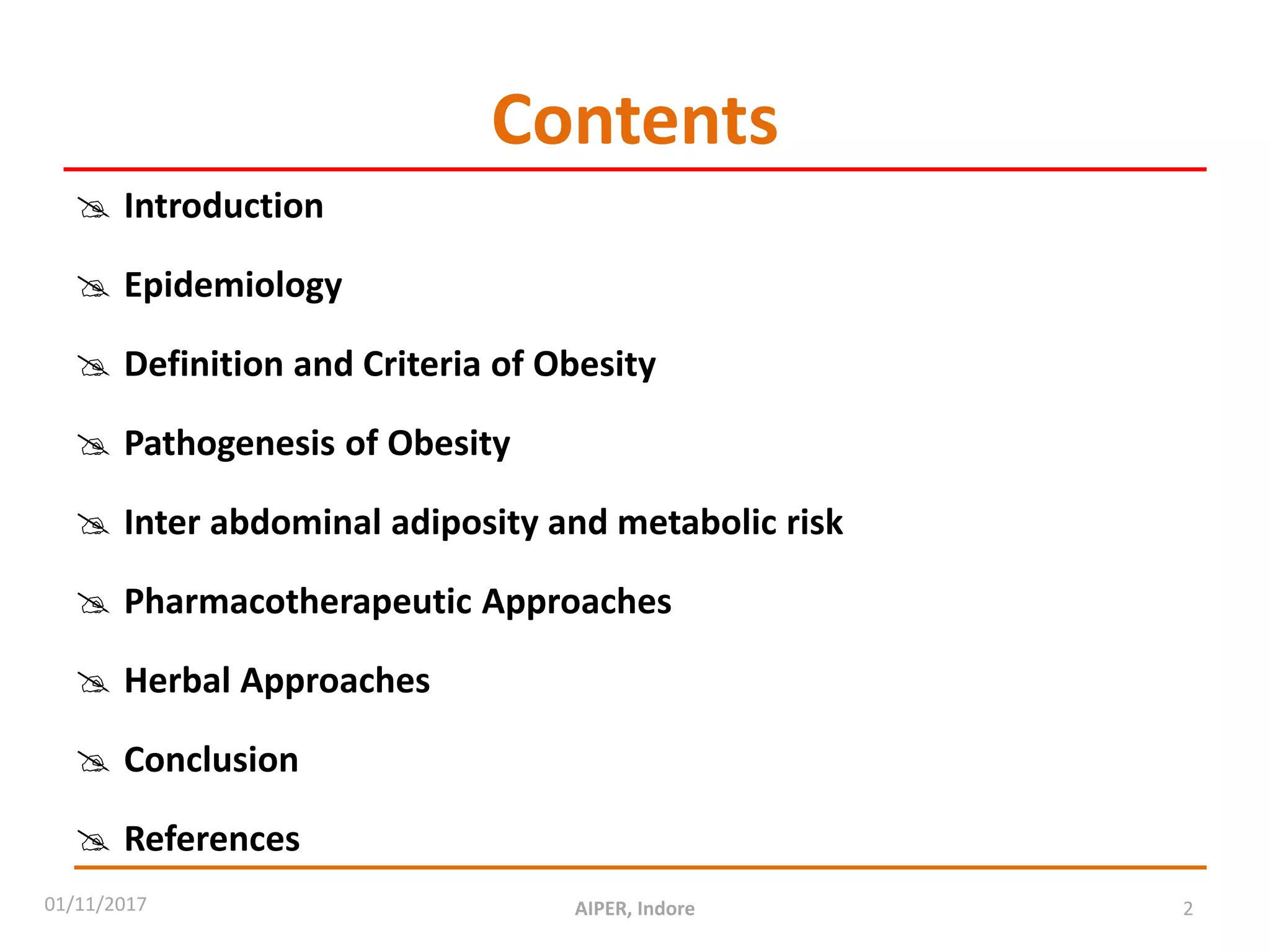 Potential of edible plant in regulation of obesity and metabolic ...