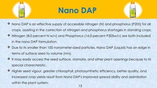 Potential of Nano Urea and Nano DAP in Pulse Crops | PPTX