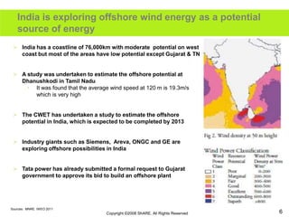 Potential of offshore energy in india | PPTX | Power and Energy ...