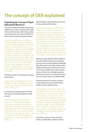 The Potential of Open Educational Resources Concept Paper Prepared by ...