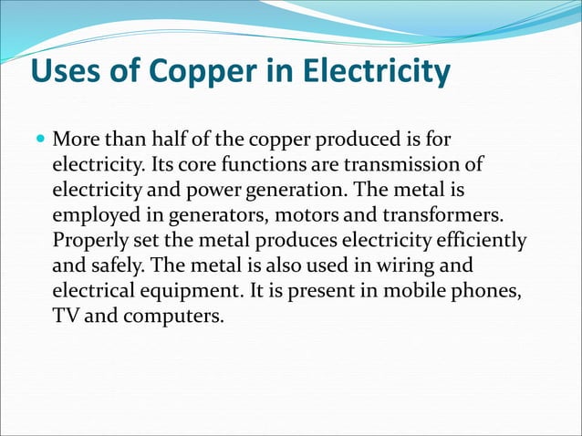 Potential of survival after entering the copper industry | PPT