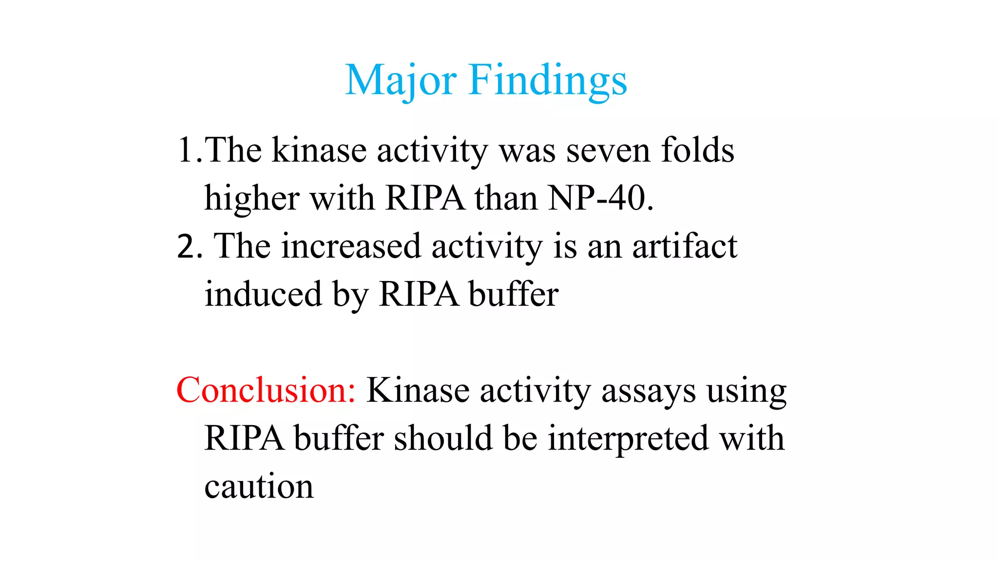 Potential problems of protein extraction using ripa buffer - Invent ...