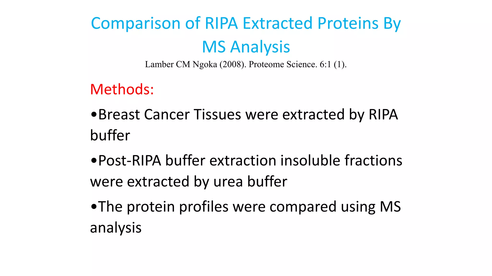 Potential problems of protein extraction using ripa buffer - Invent ...