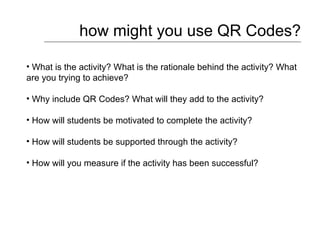 Potential Qr Codes Education Emerge 2009 | PPT