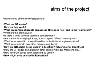 Potential Qr Codes Education Emerge 2009 | PPT