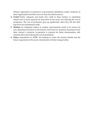 Potential role of small & marginal farmers in food security | DOC