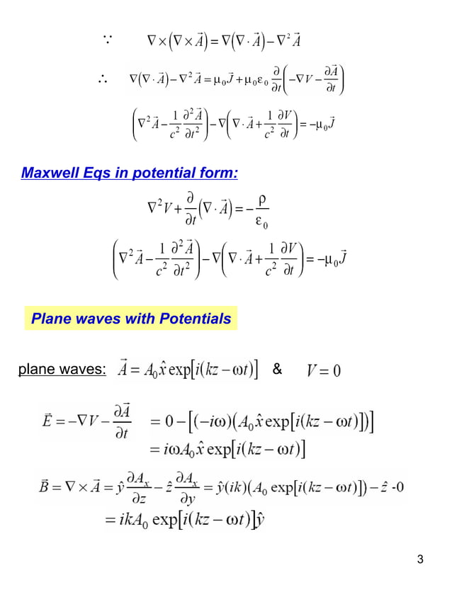 Potentials and fields | PDF | Physics | Science