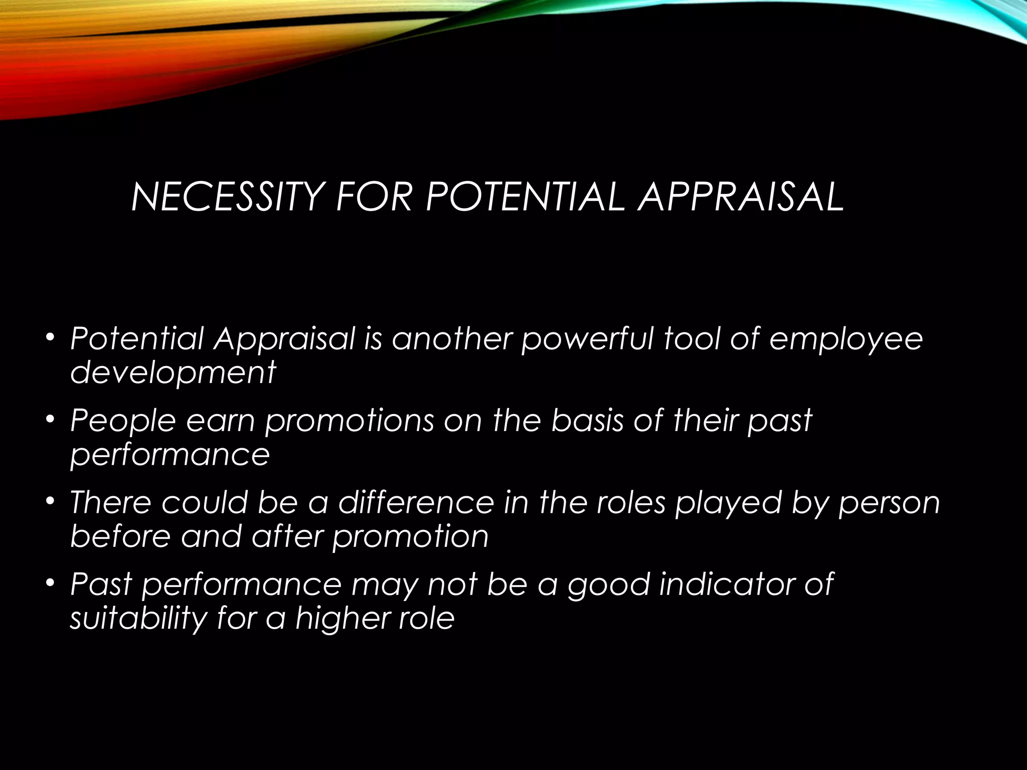 Potentials appraisal | PPT
