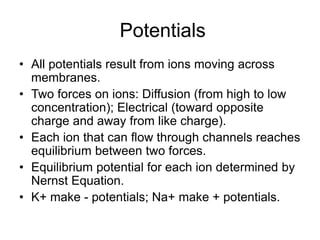 Potentials_Lectures_10_12.ppt anatomy and physiology | PPT