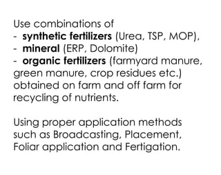 Potentials of integrated nutrient management systems in rice ...
