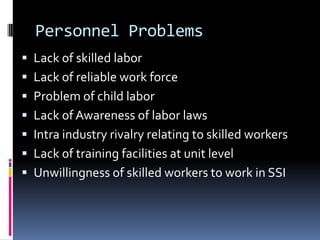 Potentials, prospects and problems of ssi | PPTX