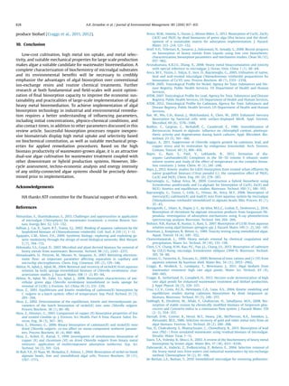 Potential use of algae for heavy metal bioremediation, a critical ...