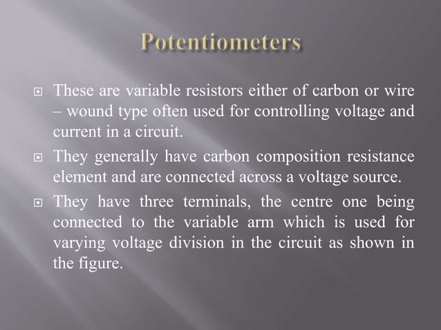 Potentiometers and rheostats | PPTX | Physics | Science