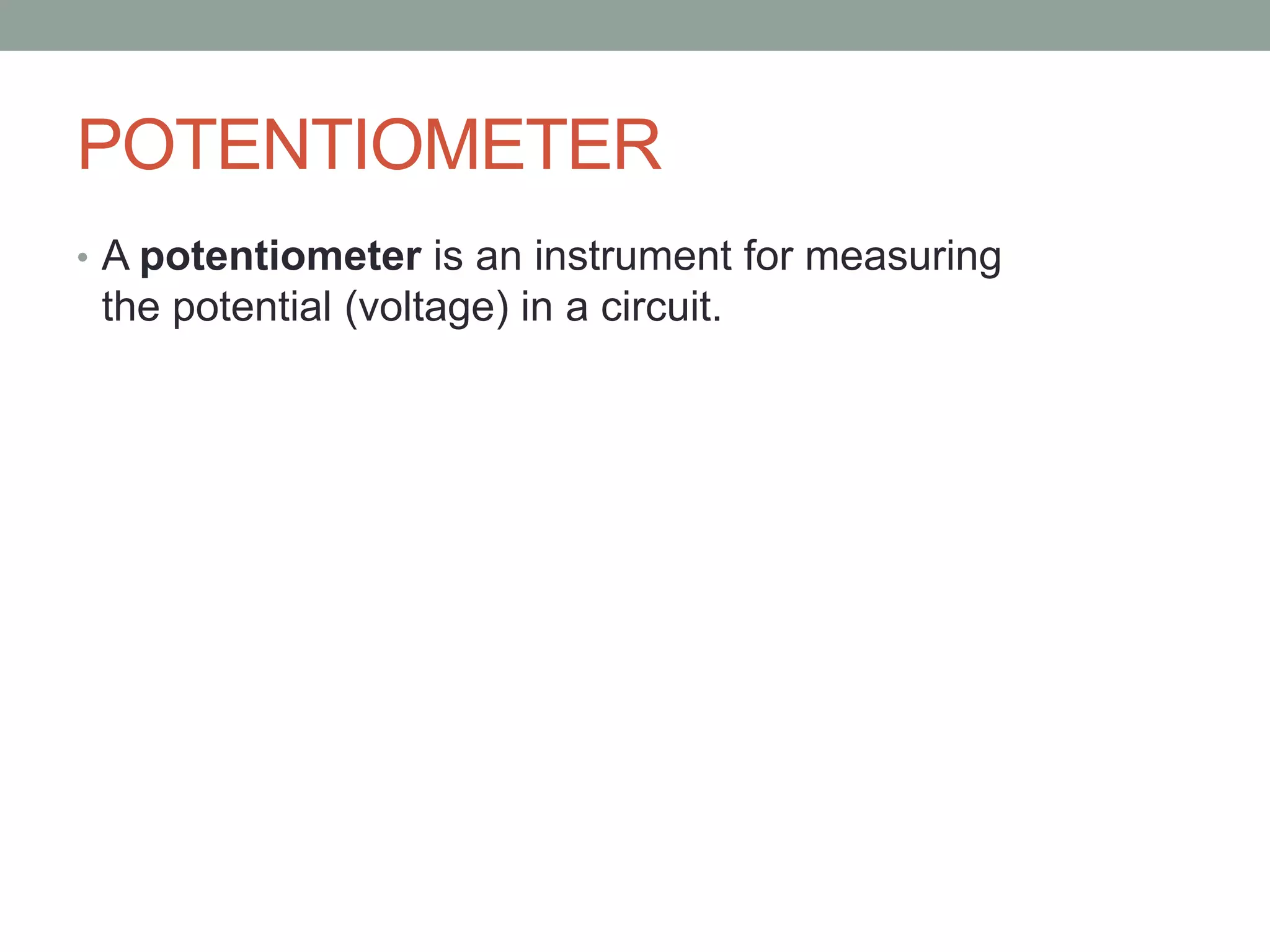 Potentiometery | PPTX